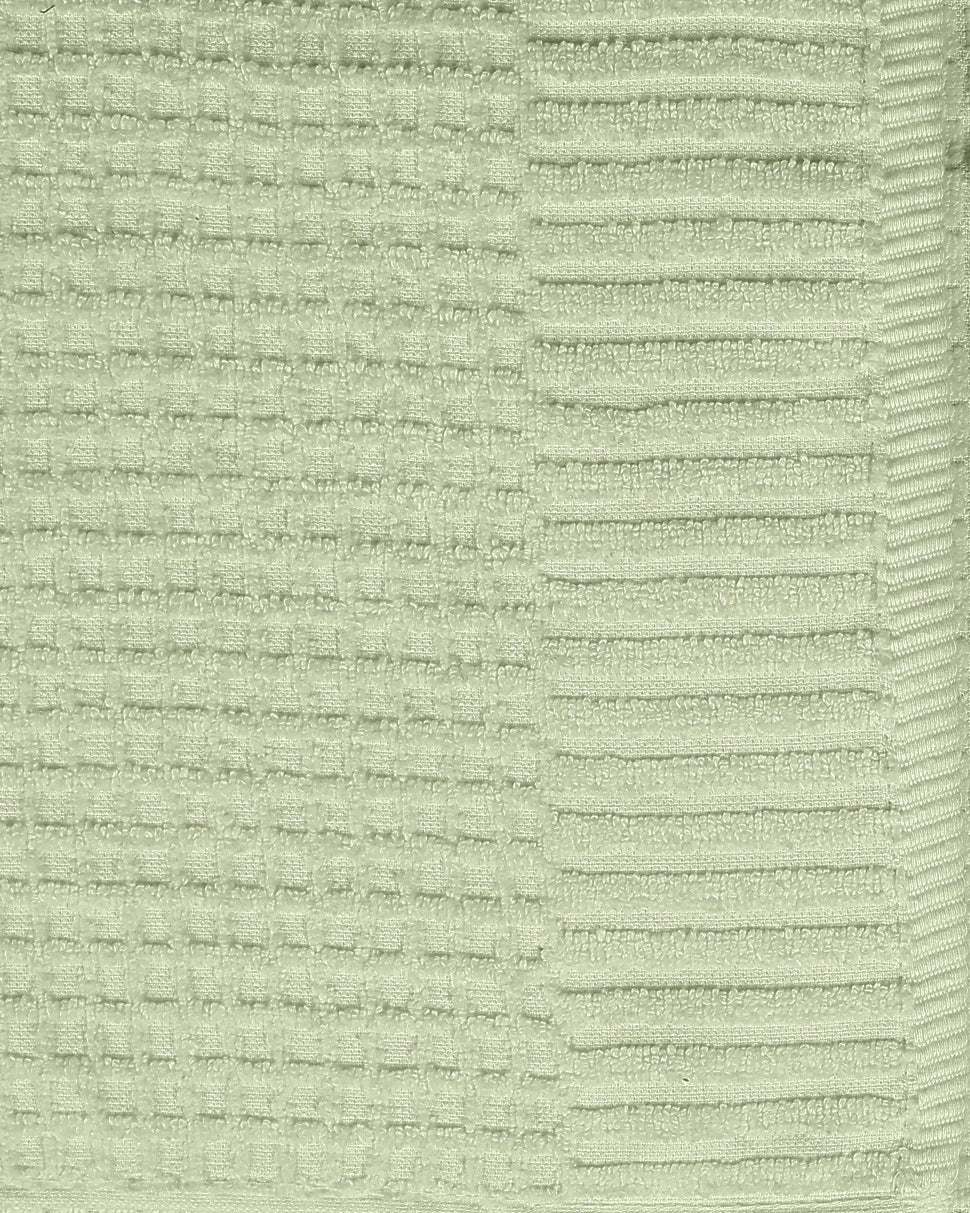 Sage Waffle Cotton Face Cloth